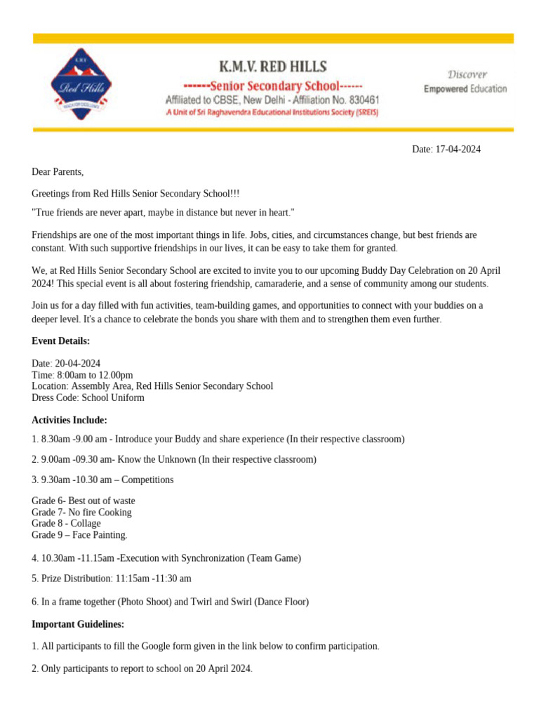 Buddy Day Celebration1713502895 | PDF