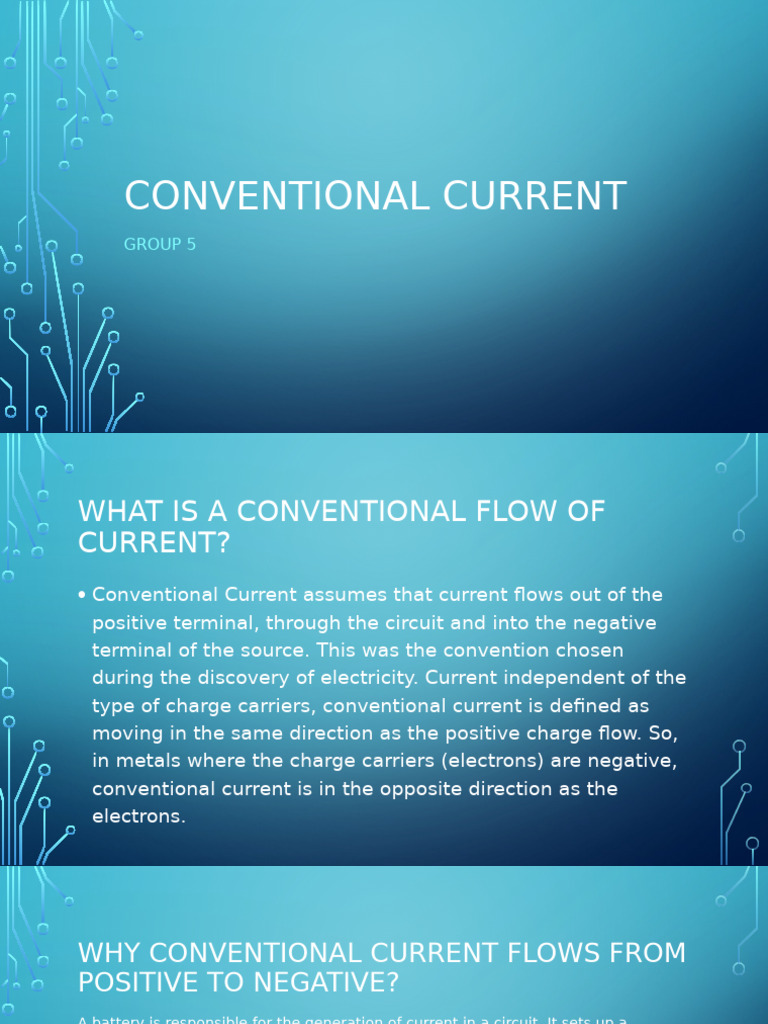 Conventional Currents | PDF | Science & Mathematics