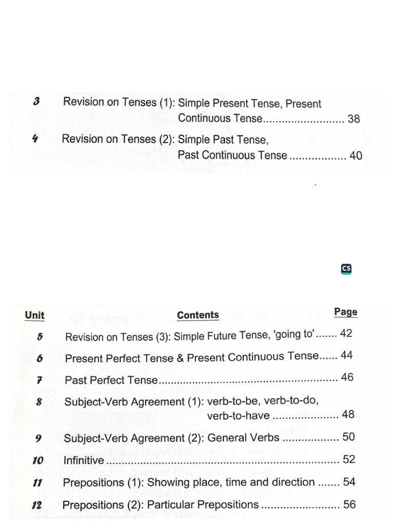 英語文法练习 Unit#3-Unit#12 | PDF