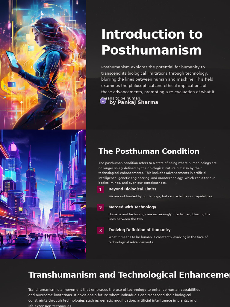 .Posthumanism Gamma Presentation | PDF