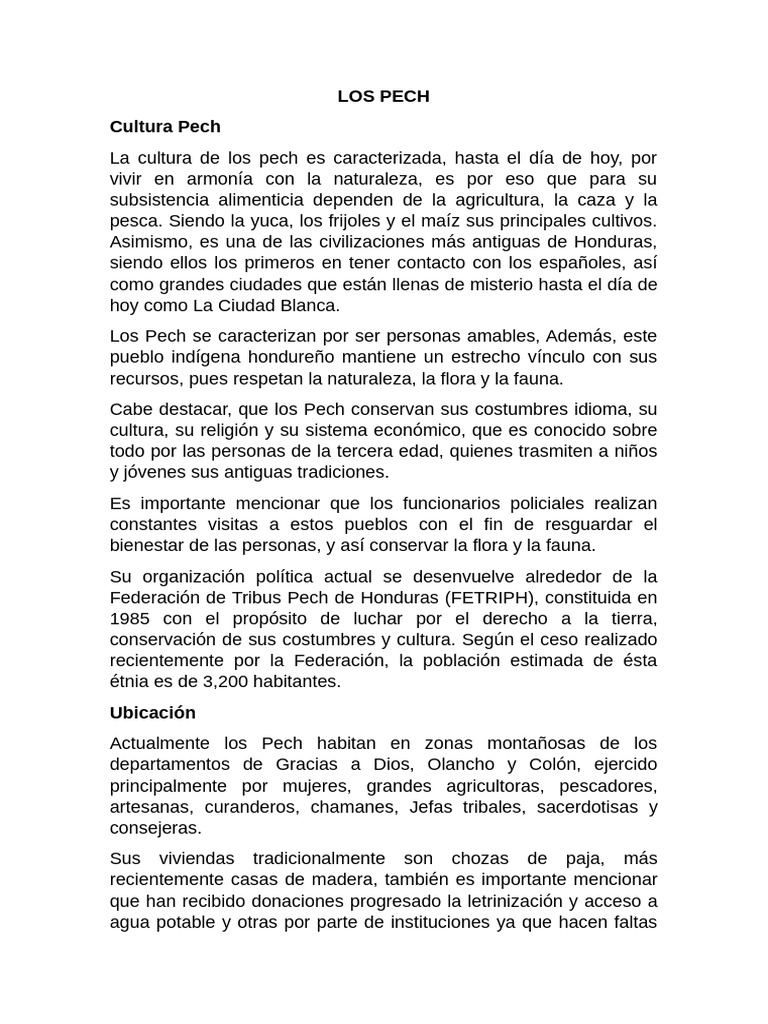 Los Pech | PDF