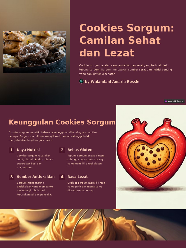 Cookies Sorgum Camilan Sehat Dan Lezat | PDF