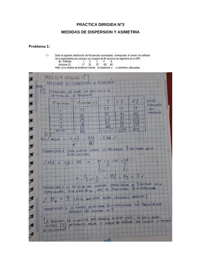 PRACTICA DIRIGIDA N°3 EyP | PDF