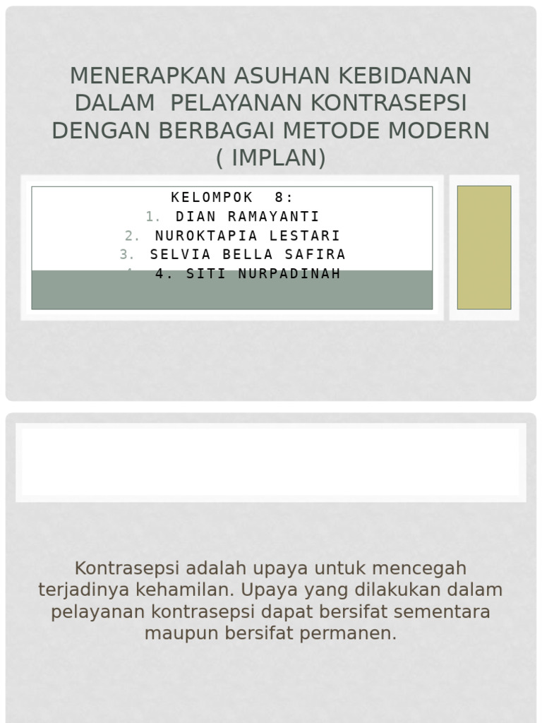 Pelayanan KB Kel 8 | PDF