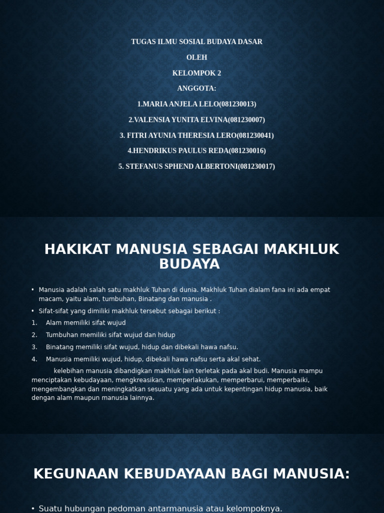 Ilmu Sosial Budaya Dasar Kel. 2 | PDF