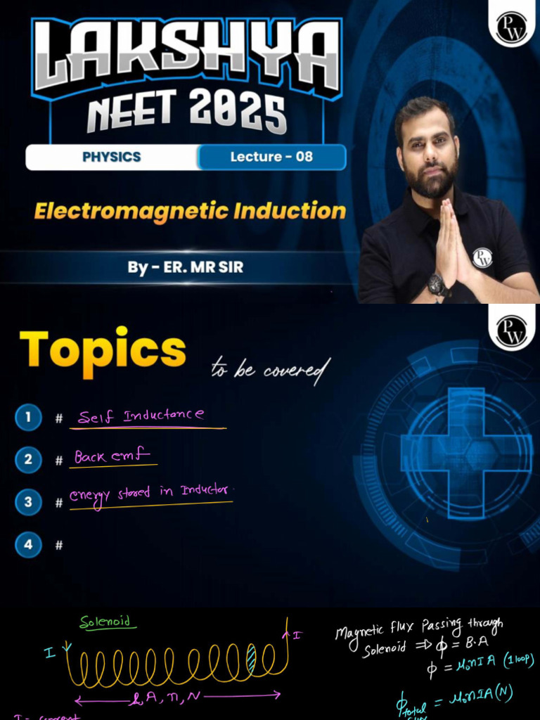 Electromagnetic Induction 08 Class Notes | PDF