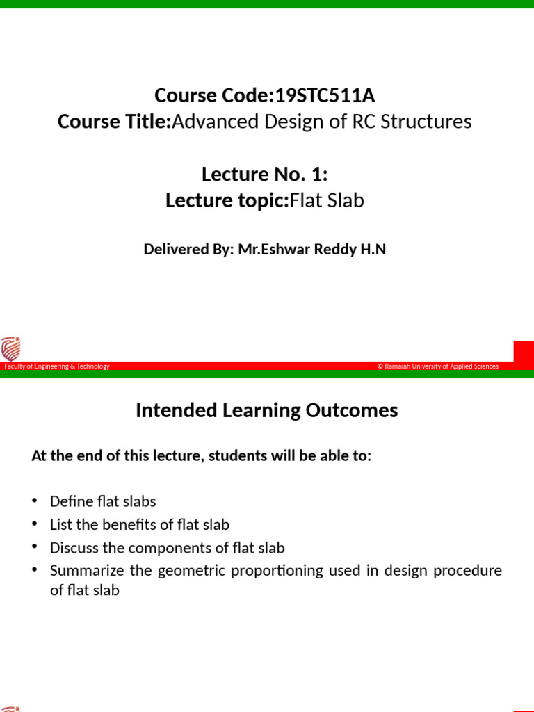 Lecture 1+2 Flat Slab | PDF Lecture 1+2 Flat Slab | PDF