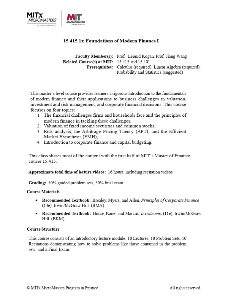 Asset-V1 MITx+15.415.1x+3T2024+type@asset+block@1x 2024 Syllabus ...