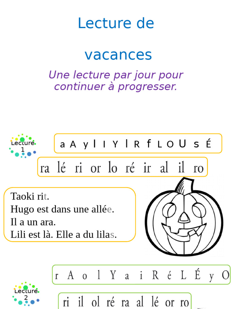 Lecture de Vacances | PDF