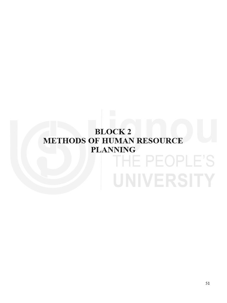 Unit 2-Methods of Manpower Planning | PDF | Regression Analysis ...