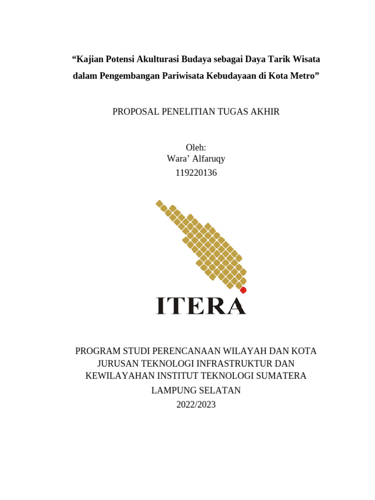 Draft Proposal TA (Repaired) | PDF