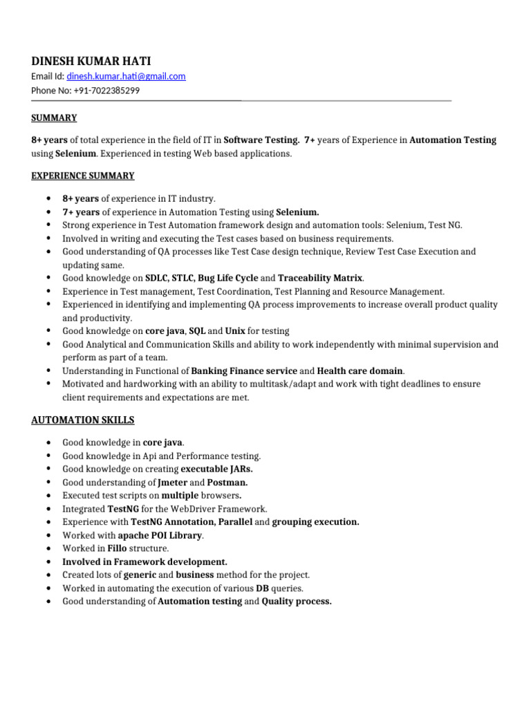 Dinesh Resume | PDF