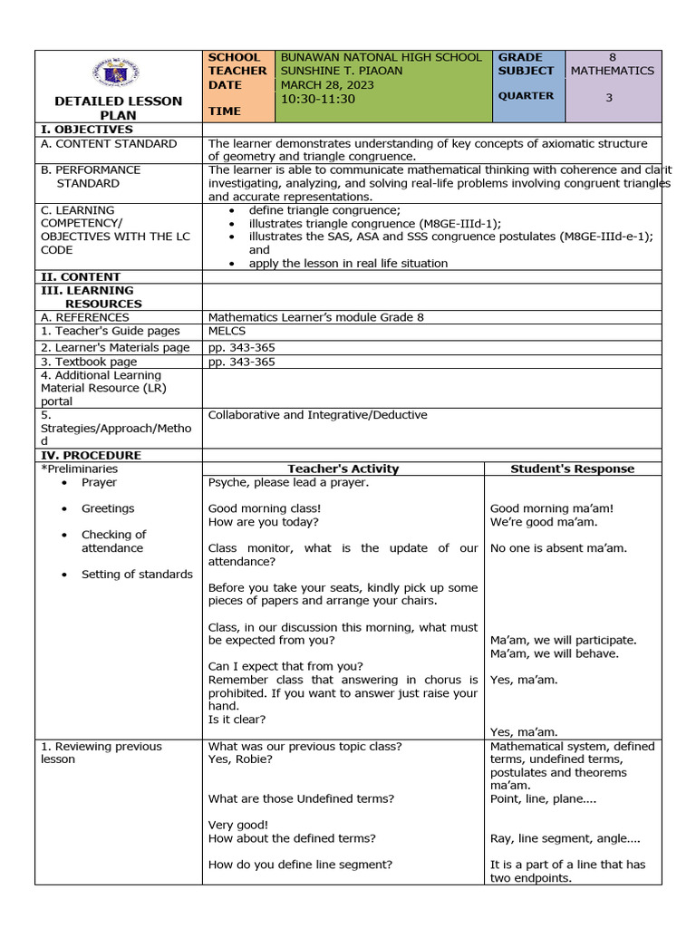 Sample LP Demo Ranking 2023 DLP JHS | PDF
