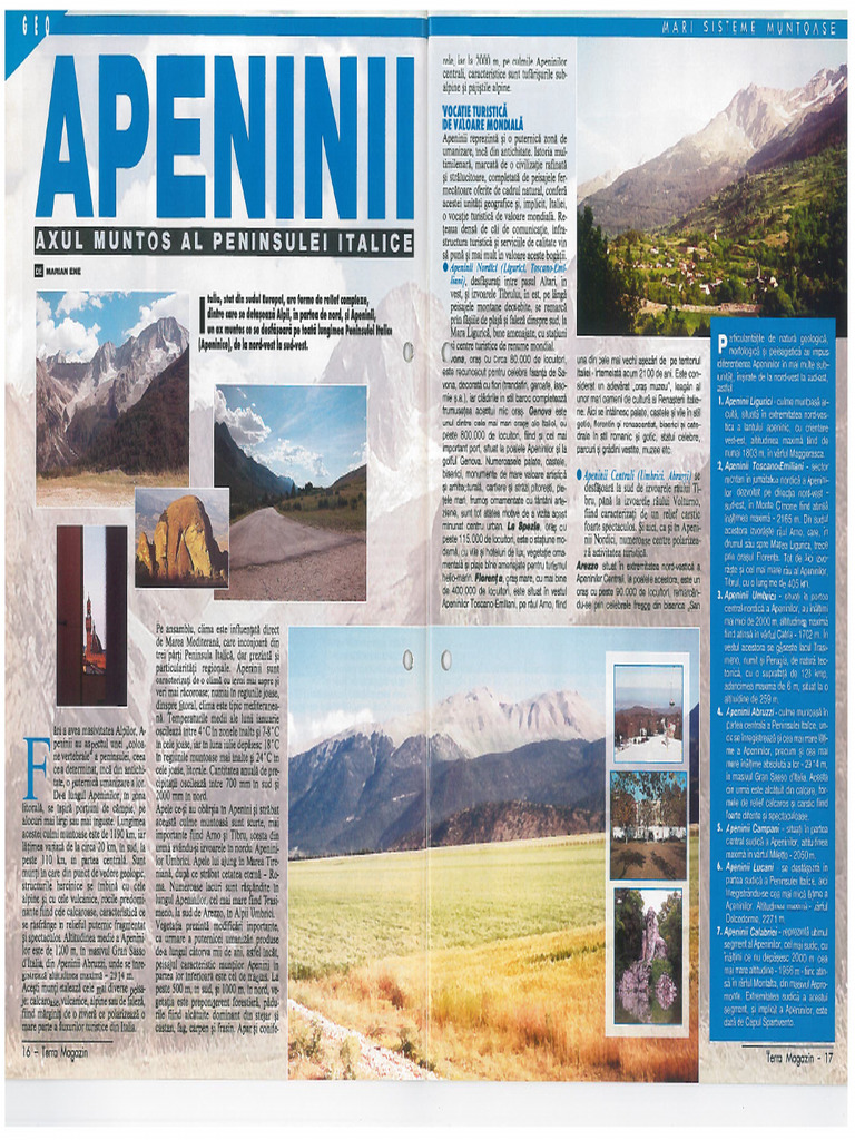 Muntii Apenini | PDF