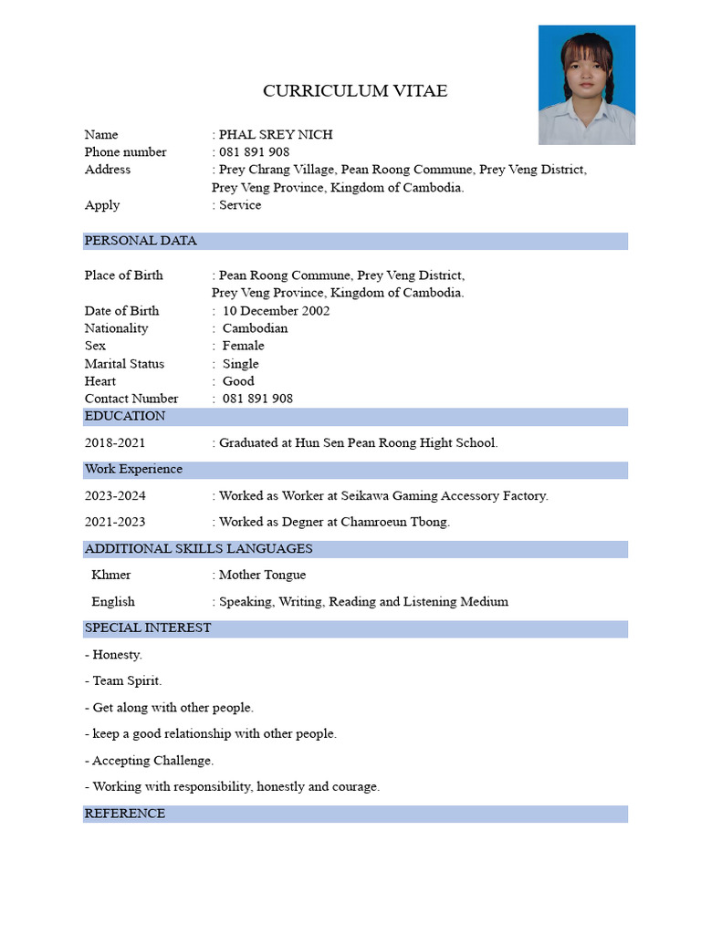 Phal Srey Nich | PDF