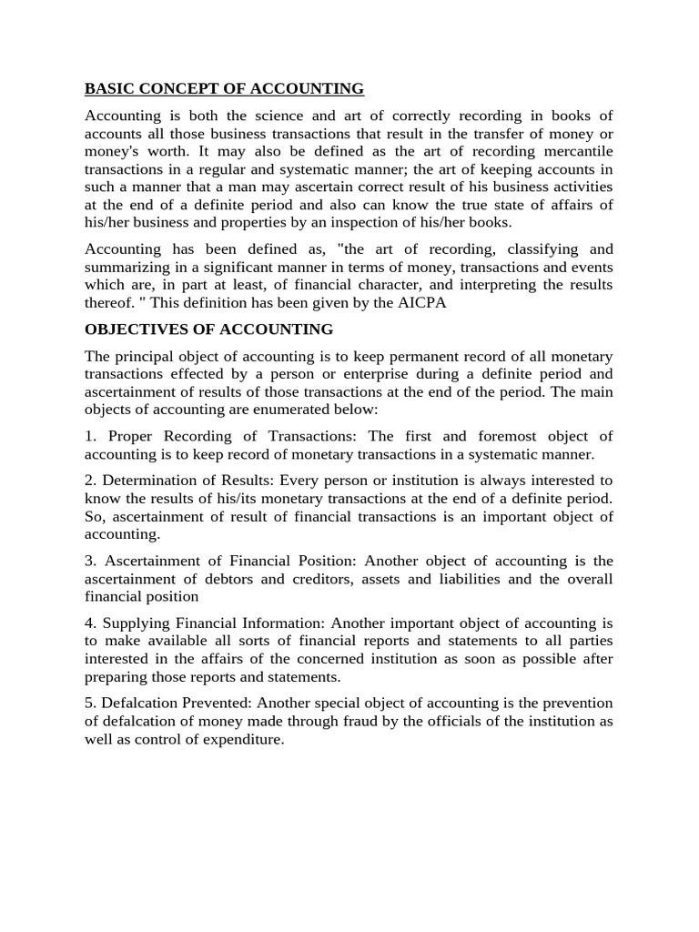 Fundamentals of Accounting Explained | PDF | Finance & Money Management