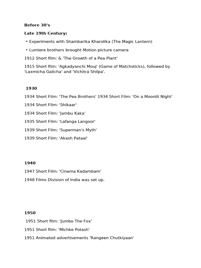 The Start of Animation & Animation movies | PDF