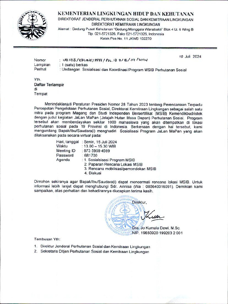 surat program msib | PDF