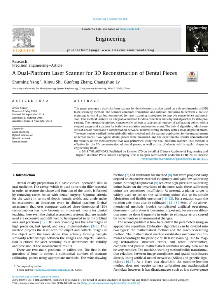 A Dual-Platform Laser Scanner For 3D Reconstructio | PDF