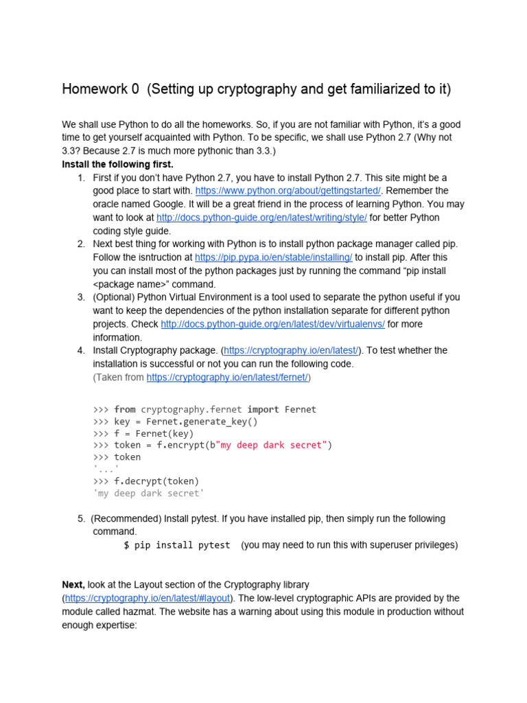 HW0 Get Started | PDF