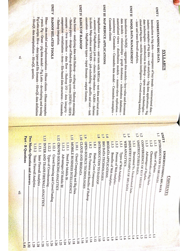 Big Data Unit 1 | PDF