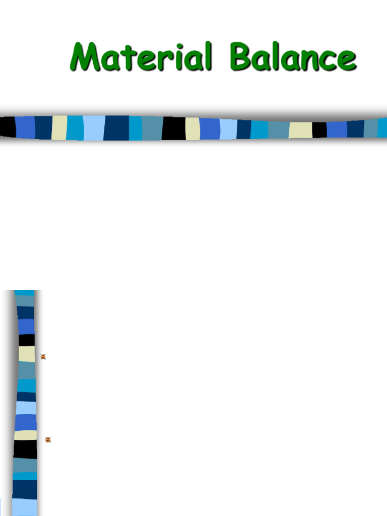 Material Balance for Engineers | PDF | Stoichiometry | Science ...