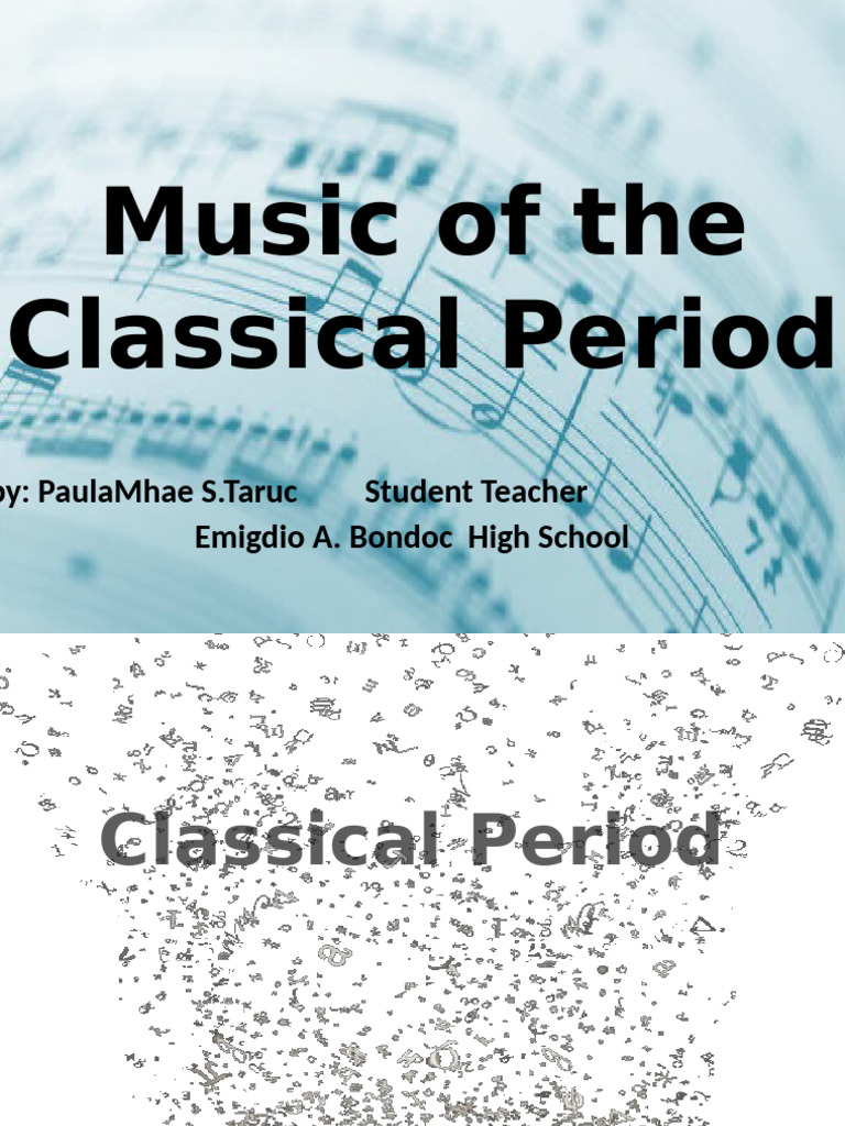 Music of The Classical Period | PDF | Classical Period (Music) | Symphony
