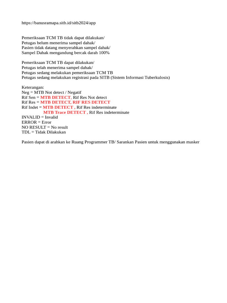 Pembacaan HAsil TCM TB | PDF