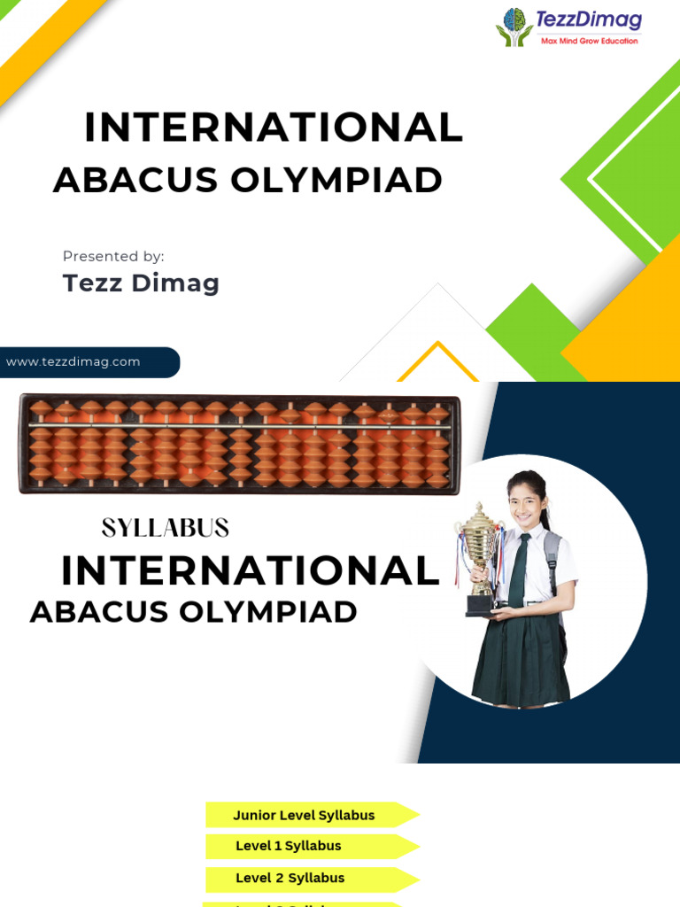 SYLLABUS NATIONAL ABACUS CHAMPIONSHIP F.pdf | PDF