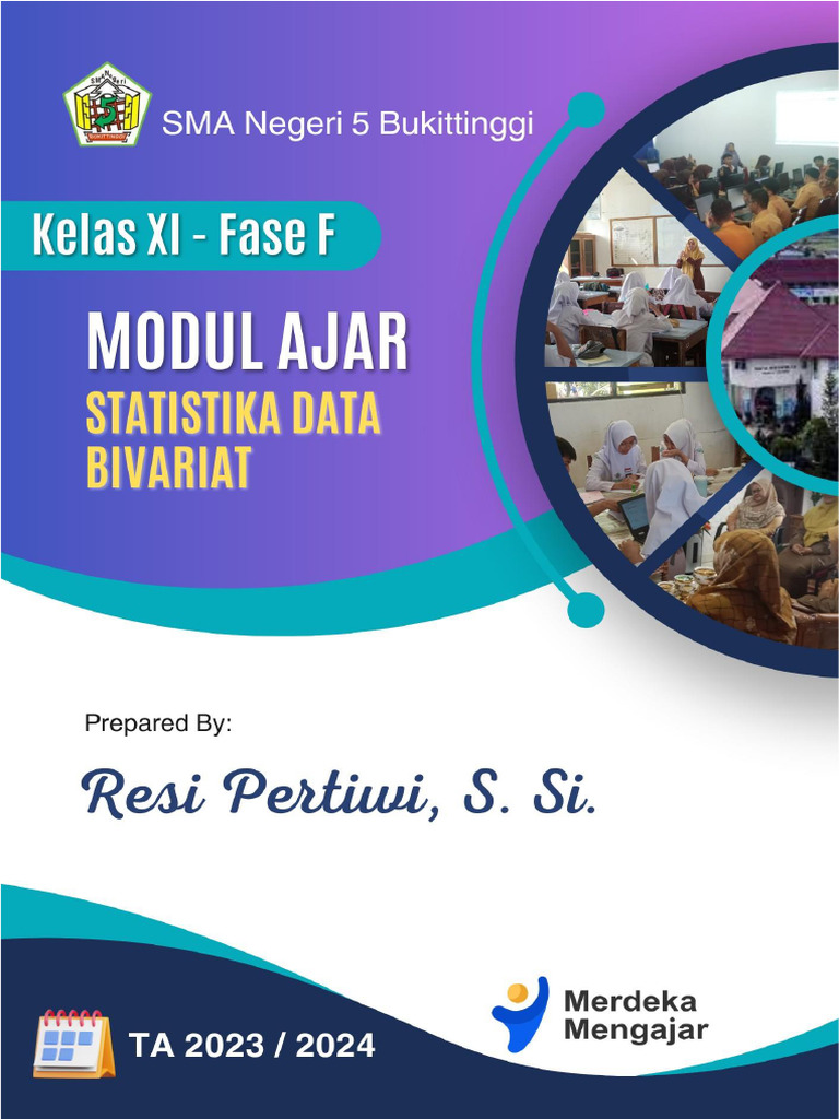 modul ajar statistika bivariat fix | PDF