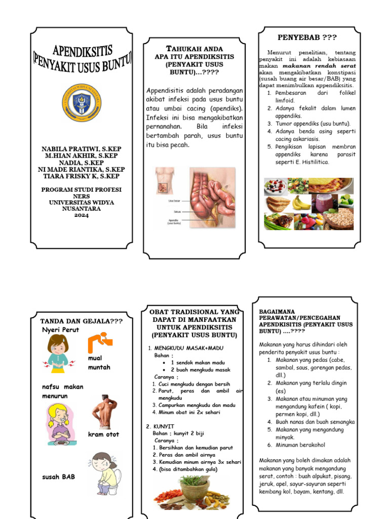 Leaflet Apendisitis | PDF