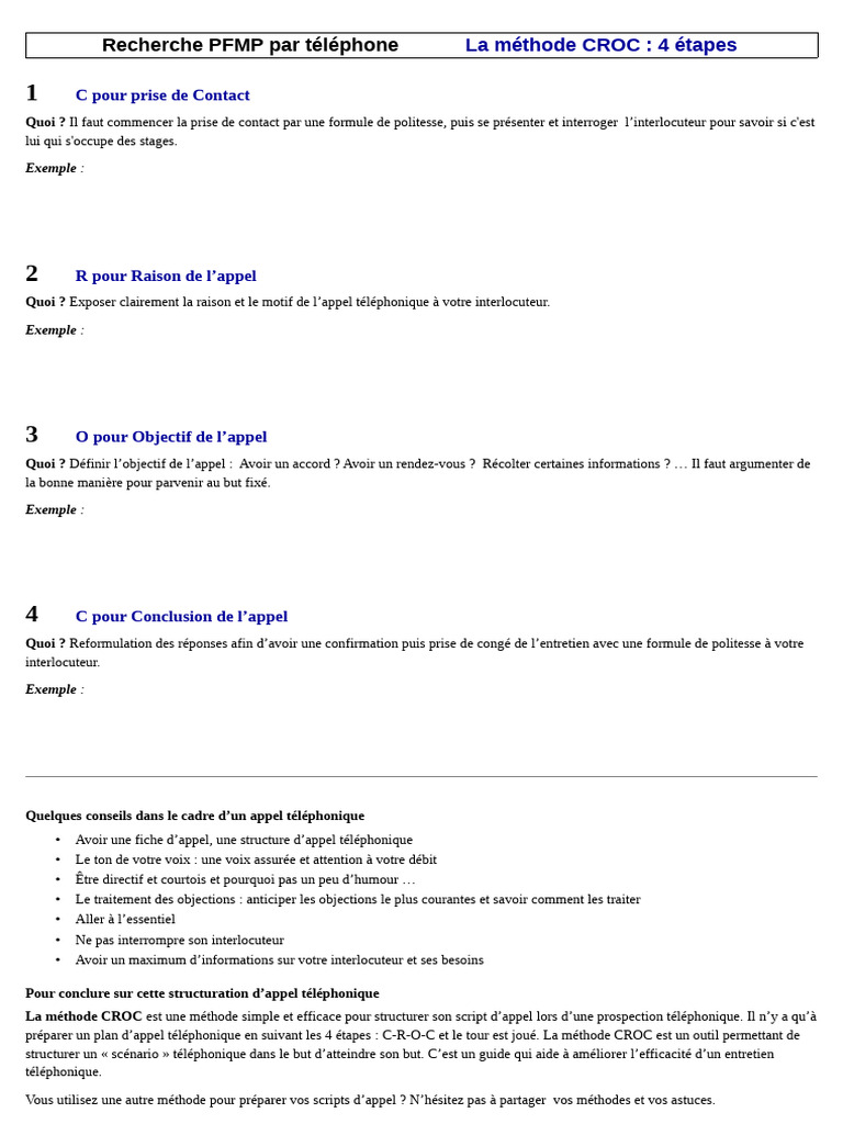 Methode CROC | PDF