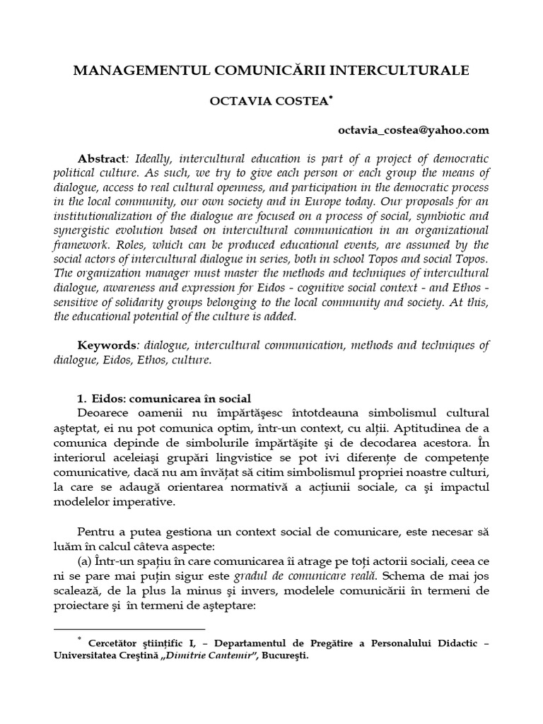 Comunic Intercult - 13 | PDF