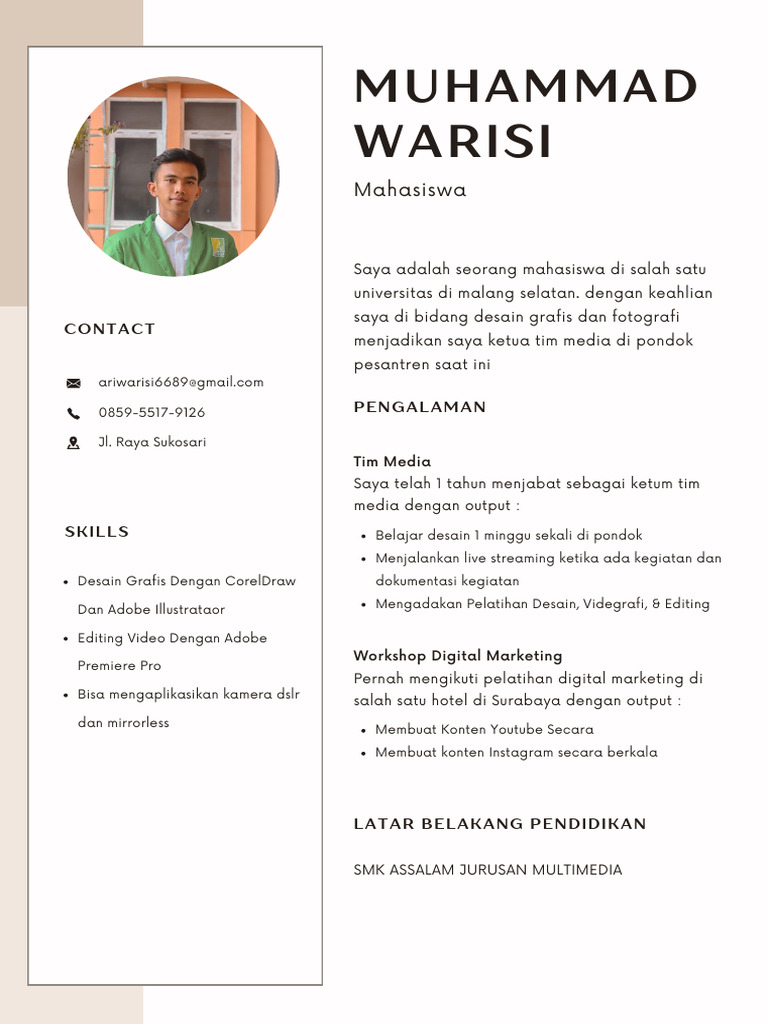 CV Muhammad Warisi | PDF
