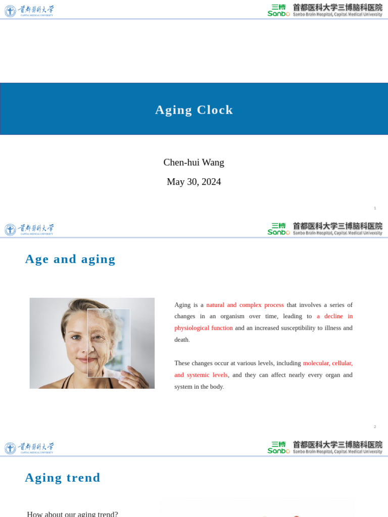 Aging Clock | PDF
