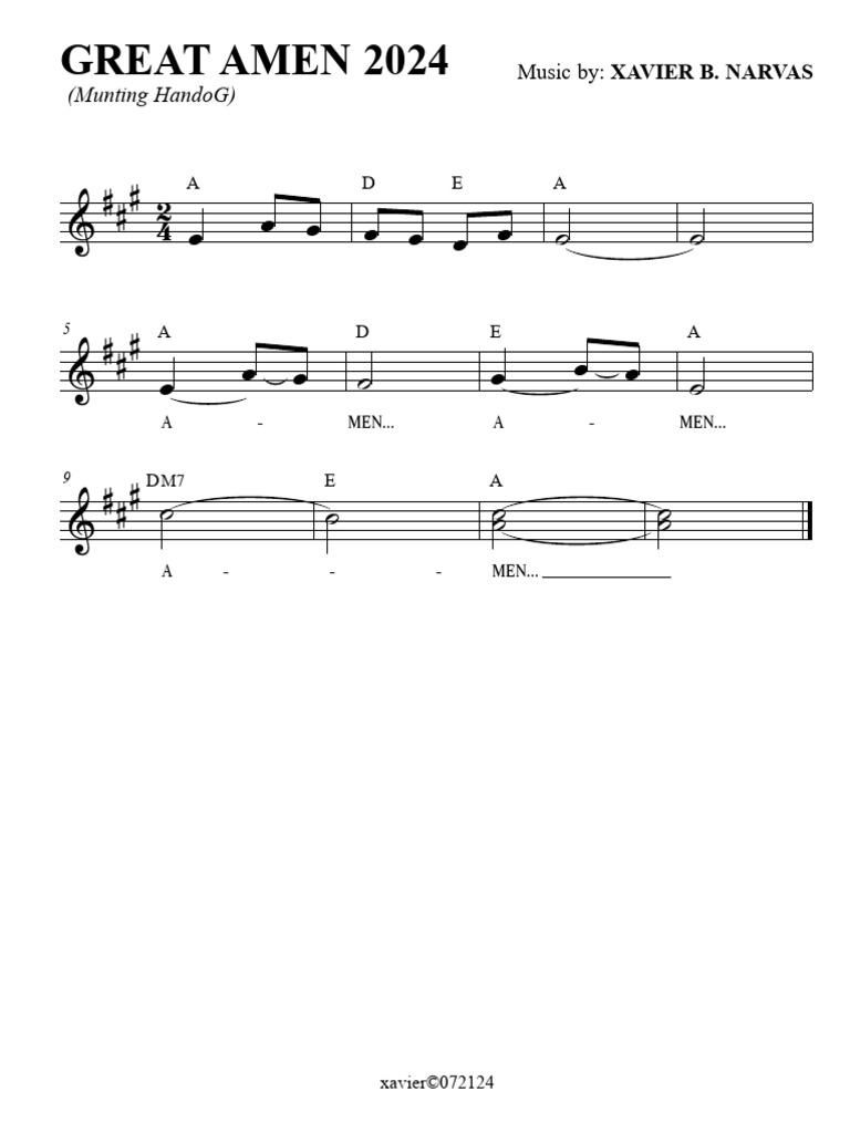 Great Amen 2024 (Munting HandoG) | PDF