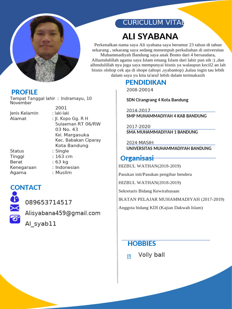 CV Ali Syabana | PDF