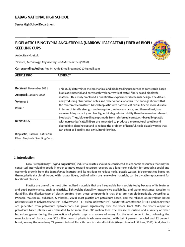 Ando Rea Group Publishable Format | PDF