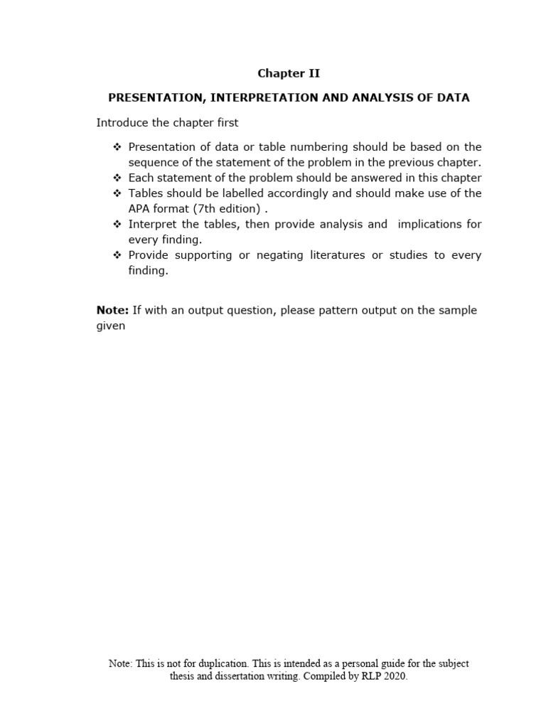 Guide To Making Chapter 2 and 3 SWU PHINMA | PDF