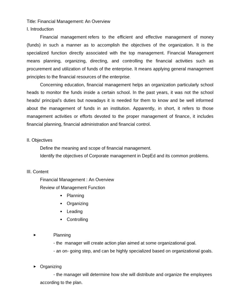 Ron M. Marquez-Financial Resources | PDF