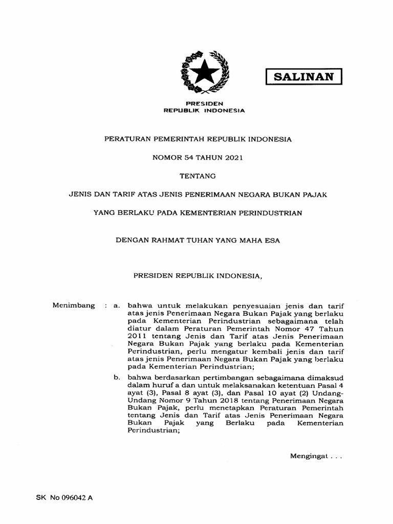 PP 54 2021 Pengujian | PDF