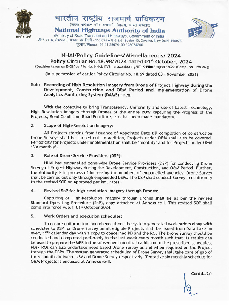 Policy Circular No. 18.98 | PDF