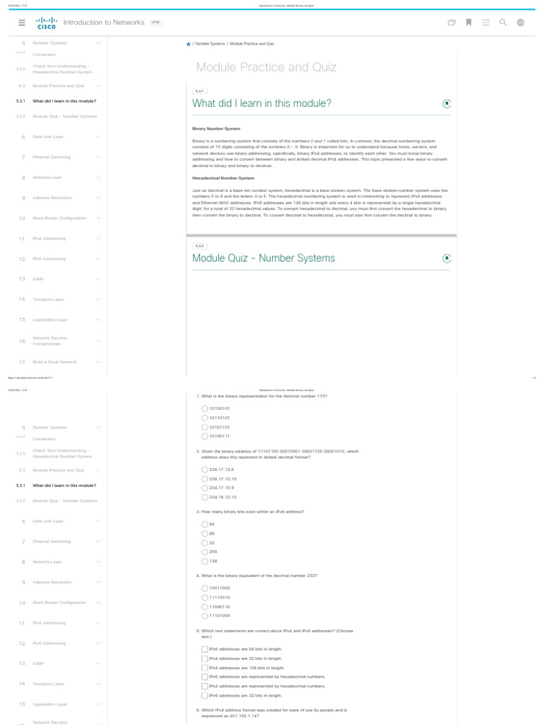 5.3 Module Practice and Quiz | PDF