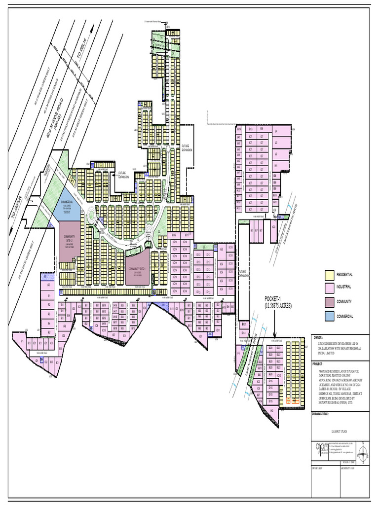 Sidhrawali Layout 129.65625 Acres-Layout1 2 | PDF