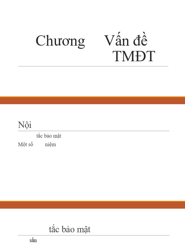 Chương 3 Vấn Đề an Ninh Trong TMDT | PDF