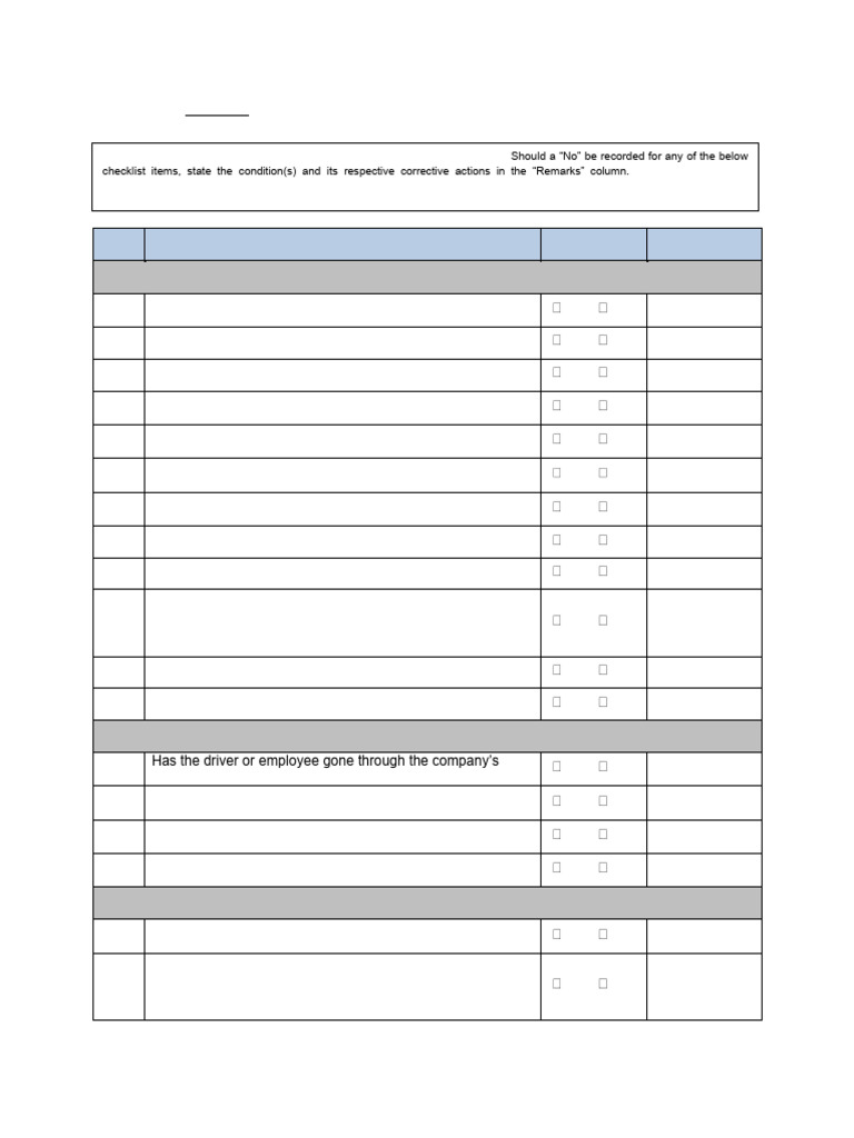 Safety Time Out Checklist For Workplace Traffic Management | PDF