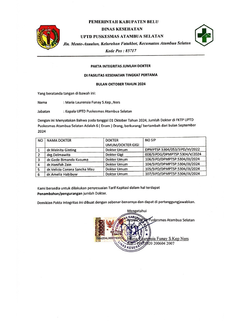 PI Atambua Selatan | PDF