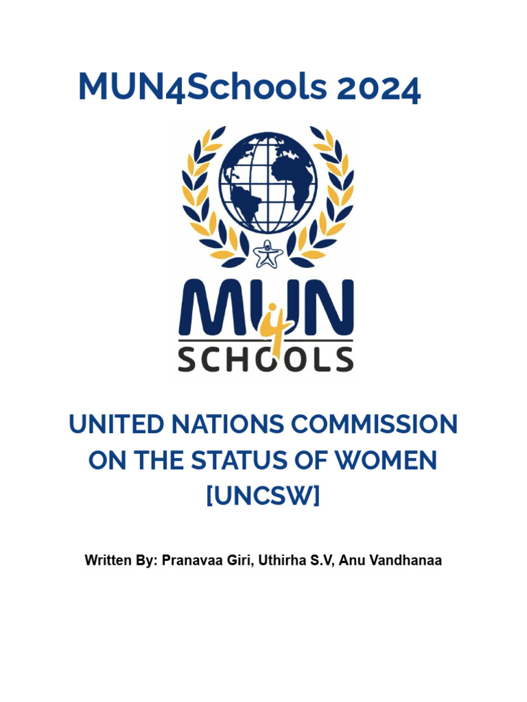 UNCSW Background Guide Final | PDF