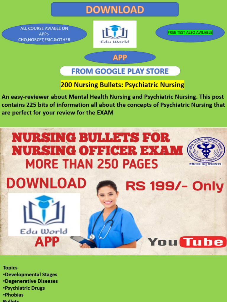 MHN Nursing Bullets | PDF