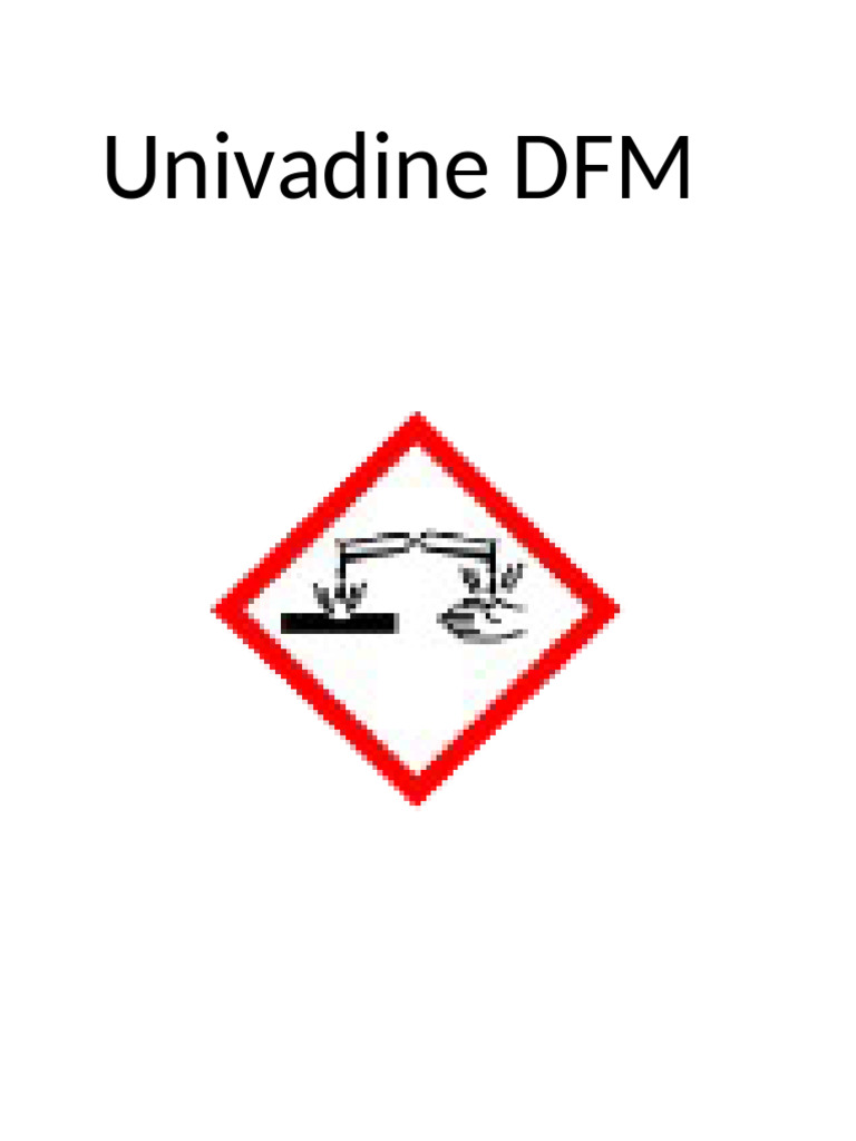 Univadine DFM | PDF